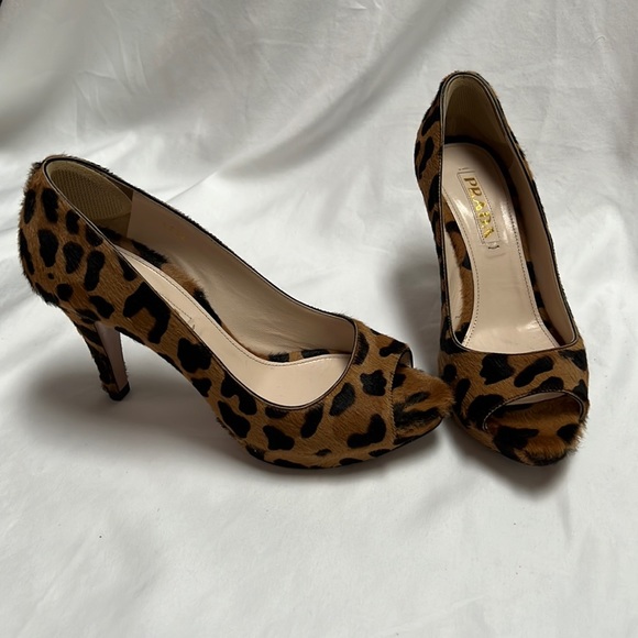 Prada | Shoes | Prada Horsehair Leopard Print | Poshmark